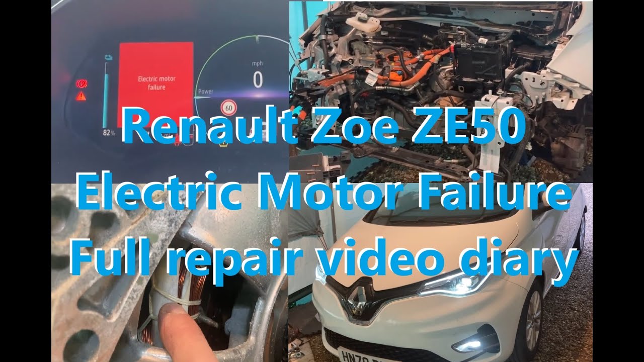 🔋🚘🔧Full video diary of the Renault Zoe ZE50 Electric Motor Failure ...