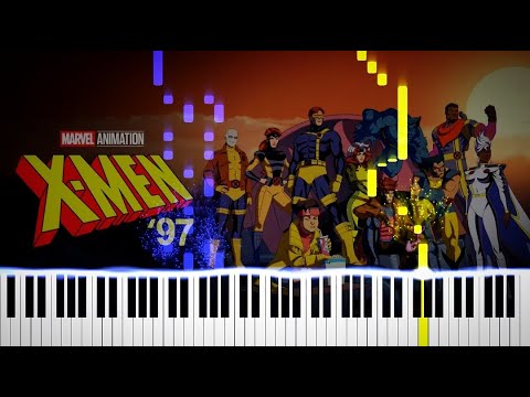 X-MEN '97 ~ THEME SONG (FREE SHEET MUSIC AND MIDI 🎼) - YouTube