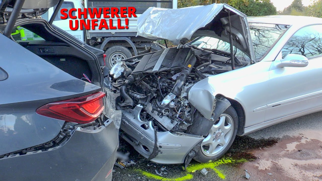 [SCHWERER UNFALL AUF LANDSTRAßE] - Auffahrunfall: 2 PKW beteiligt | 5 ...