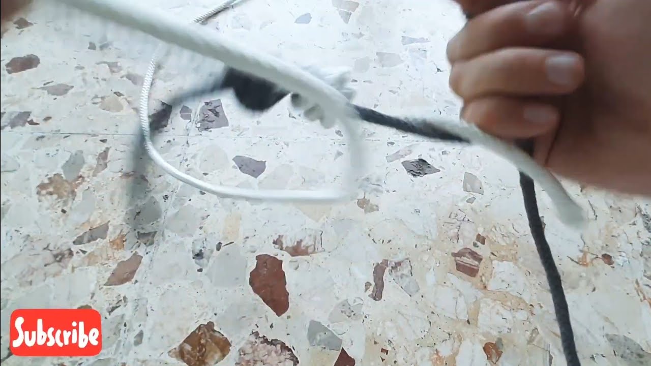 Nodo Inglese doppio o triplo inglese nodo di sangue tra due corde x ...