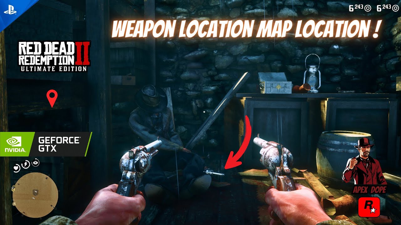 rdr2 weapon location map location arthur morgan red dead redemption 2 ...