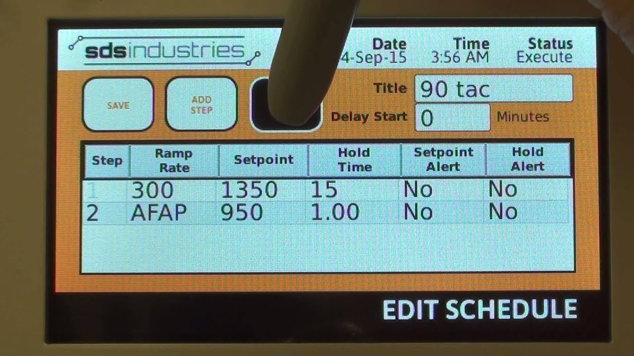 Jen-Ken TAP Touch Screen Kiln Controller 2 - YouTube