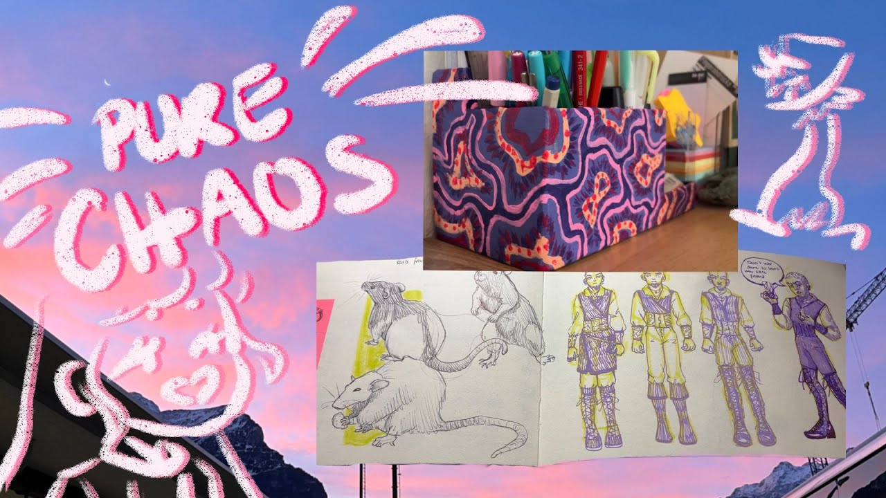 Art Vlog full of pure chaos | world building, crafting and crisis - YouTube