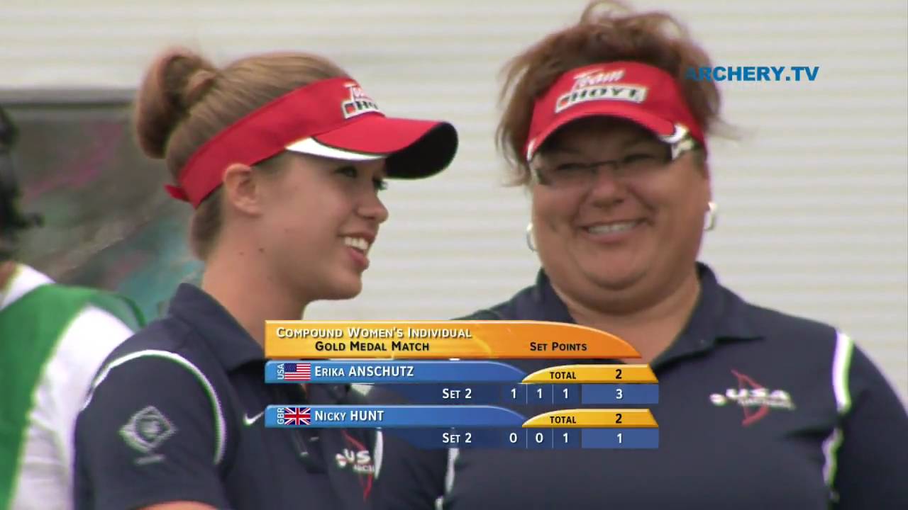 Erika Jones v Nicky Hunt – compound women gold | Antalya 2010 Archery ...