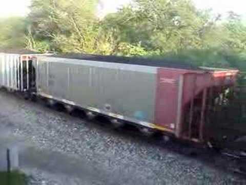 EJ&E #670 Leads Coal Train Eastbound, New Lenox IL. - YouTube