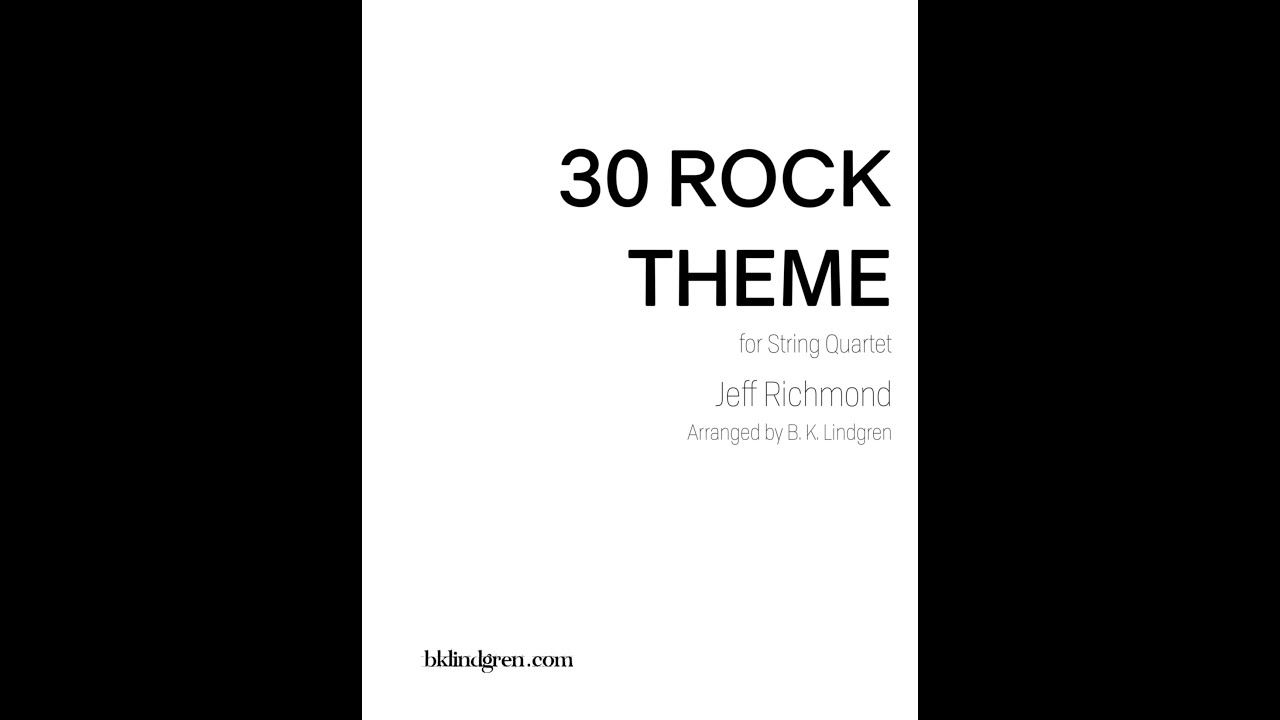 30 Rock Theme Song – For String Quartet - YouTube