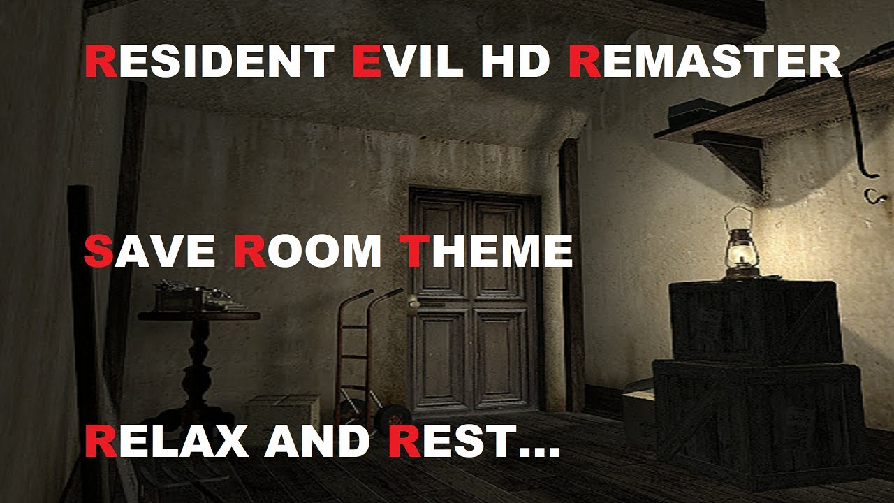 RESIDENT EVIL HD REMASTER !!! SAVE ROOM THEME !!! RELAX AND REST - YouTube