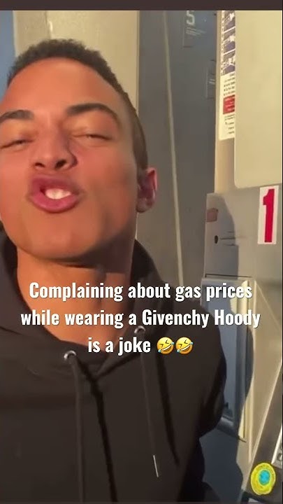 Christian Walker complaining about gas prices while wearing a Givenchy Hoody that costs $1200 ...