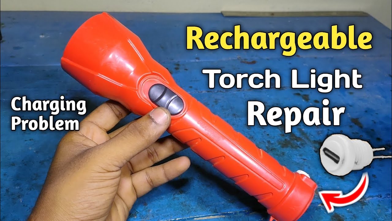 How To Repair Charging Torch Light || Torch Light Charging Problem ...