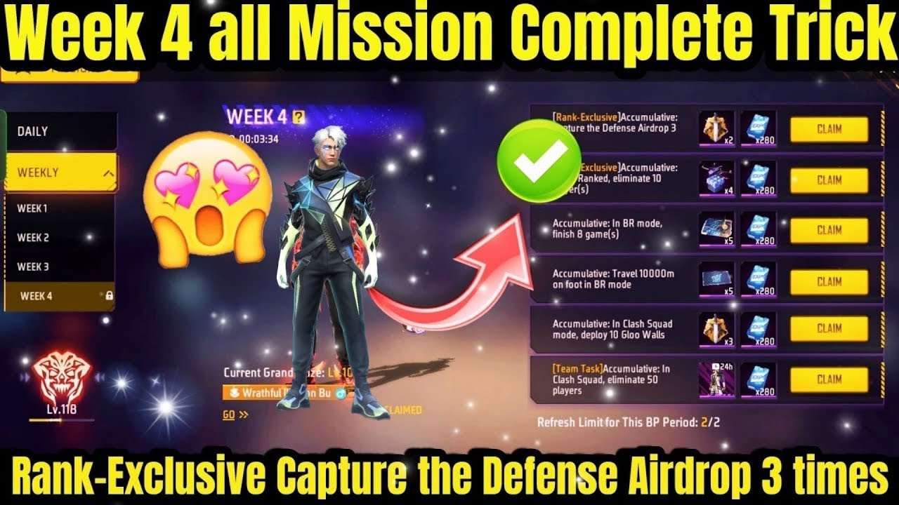 Capture Defense Airdrop 3 Times Complete | FF Mission Capture Defence 3 ...