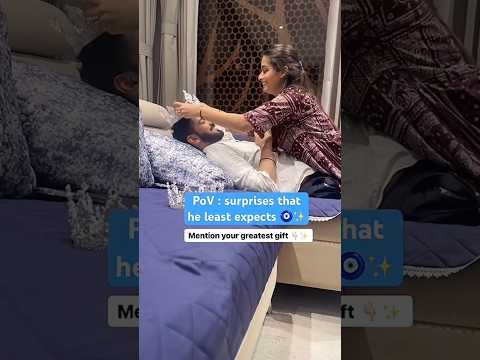 Saprice gift husband wife 😘 #coupledailouges #funny #husbandwife #viral #couple #youtubeshorts #sex