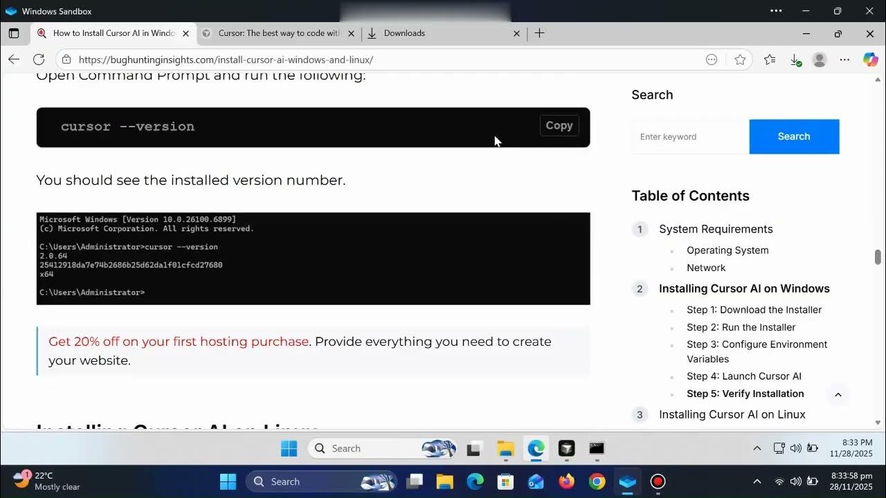 How to Install Cursor AI on Windows and Ubuntu Linux | Support ...