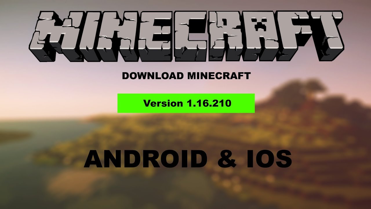 How To Download Minecraft 1.16.210 In Android & IOS - YouTube