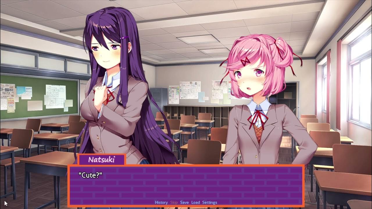 Natsuki Shocks Yuri With Love (DDLC MOD Our Castle Walls ) Part 5 - YouTube