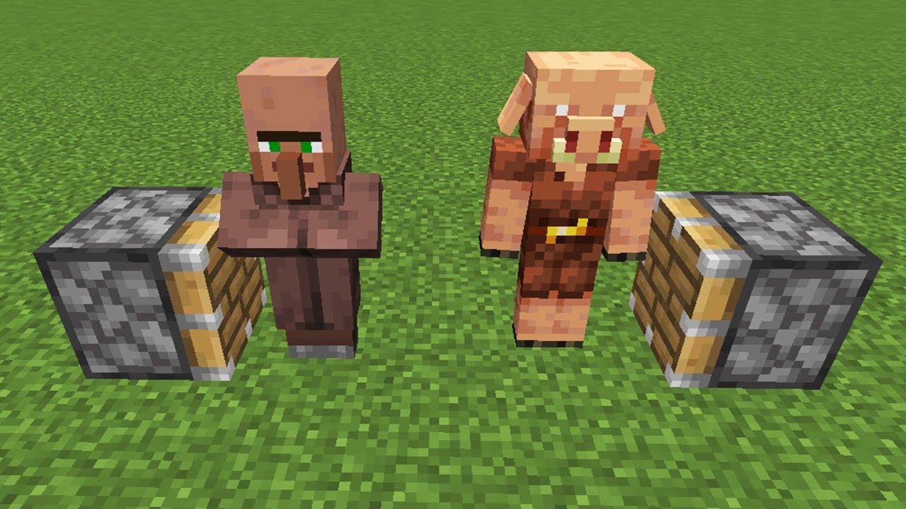 Villager + Piglin = ??? - YouTube
