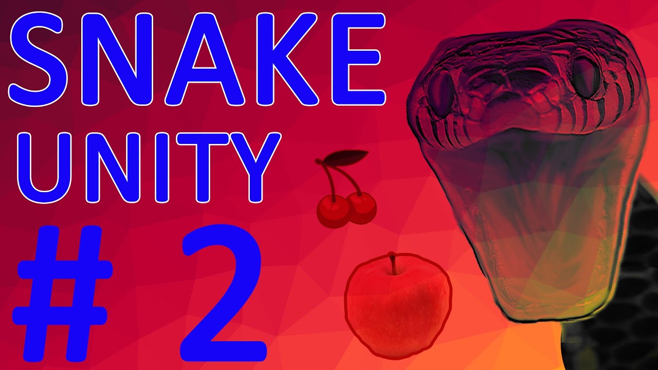 Как создать игру Snake in Unity урок #2 (создание змейки, и границы ...