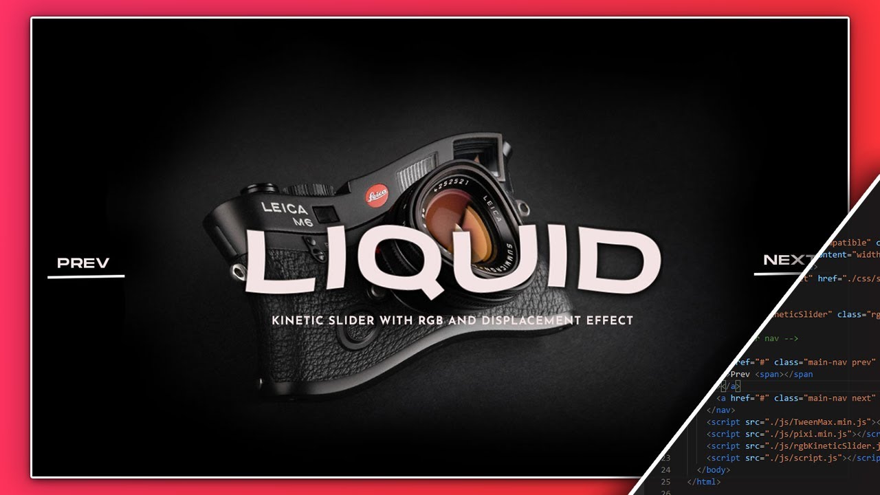 Liquid Distortion Slider Effect Rgbkineticslider Tweenmax Animation Youtube 1176