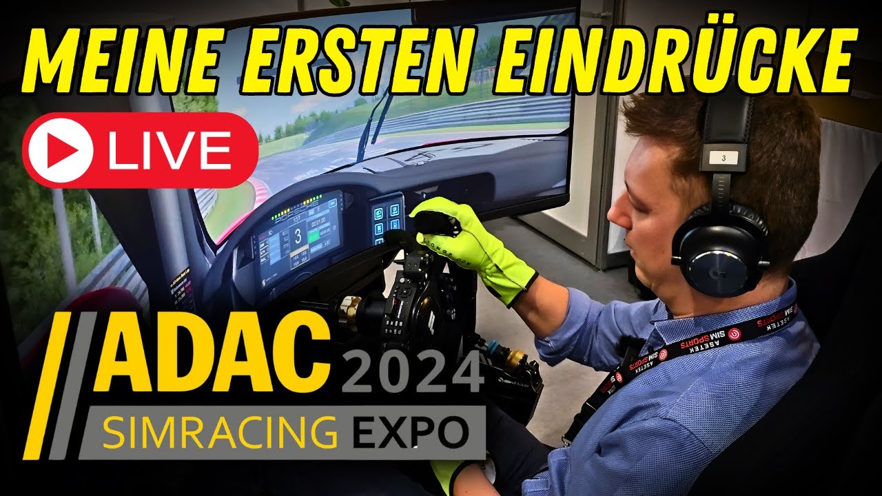 Der erste Eindruck der ADAC Simracing Expo 2024 - YouTube