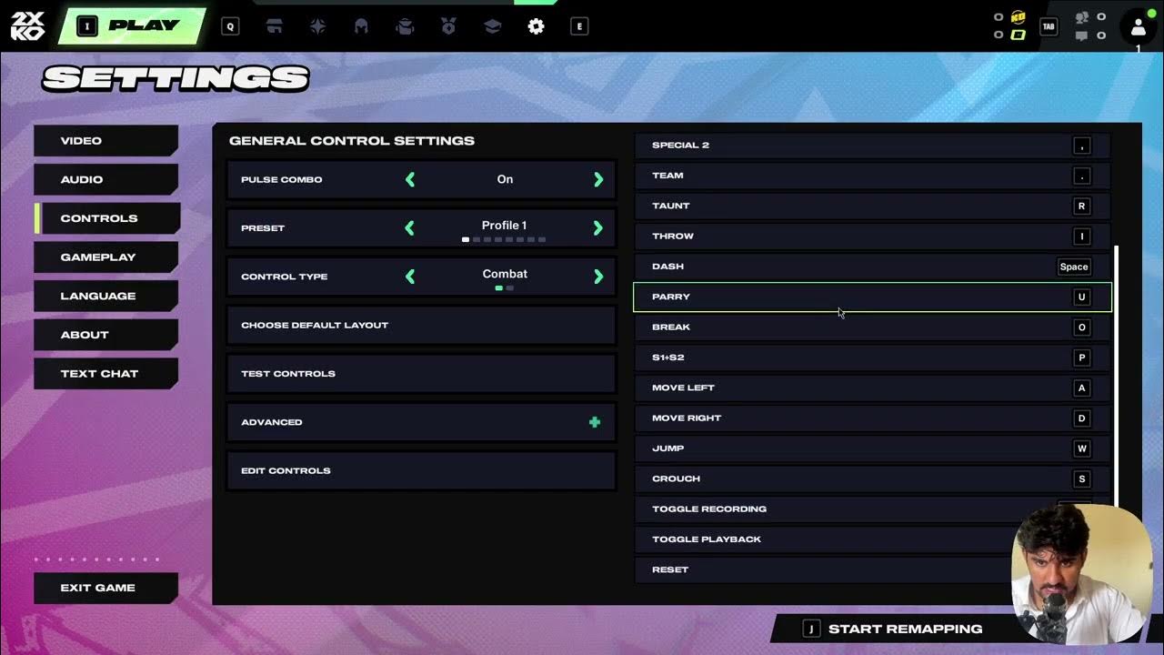2XKO How to Change keyboard key bindings - YouTube