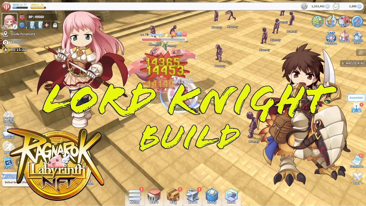 Agi Crit Lord Knight Build | Ragnarok Labyrinth NFT - YouTube