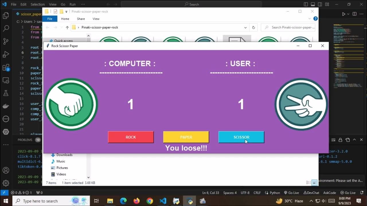 TechnoHacks-EduTech-Intern-Pinaki-Rock-Paper-Scissor-Game-Task-3 - YouTube