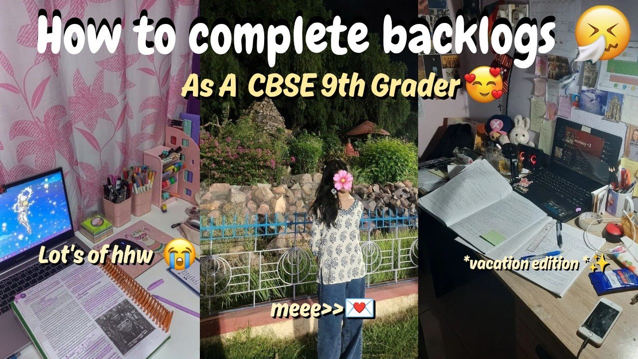 9th Class BACKLOG Busters🔥💀! CBSE Study Hacks 📚 | study vlog | study motivation - YouTube