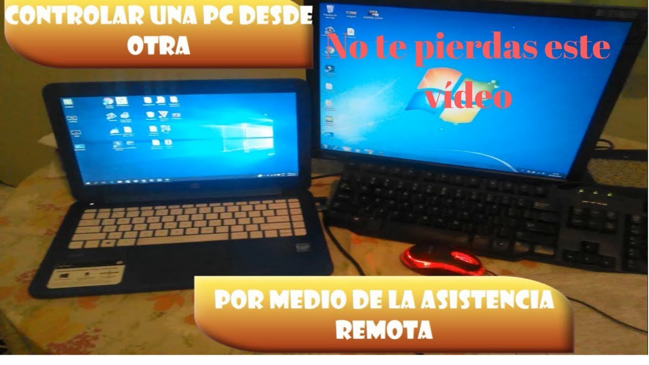 COMO CONTROLAR REMOTAMENTE UNA PC DESDE OTRA SIN PROGRAMAS/ASISTENCIA ...