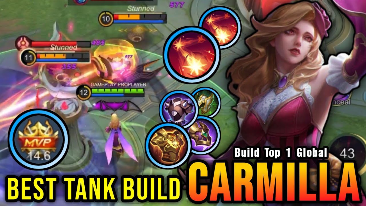 MVP Tank!! Carmilla Best Tank Build (AUTO MVP) - Build Top 1 Global ...