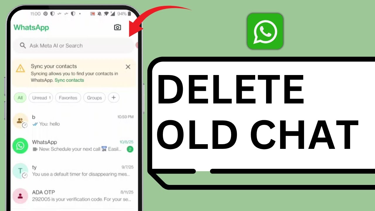 How to Delete Old Chat on WhatsApp on Both Sides - YouTube