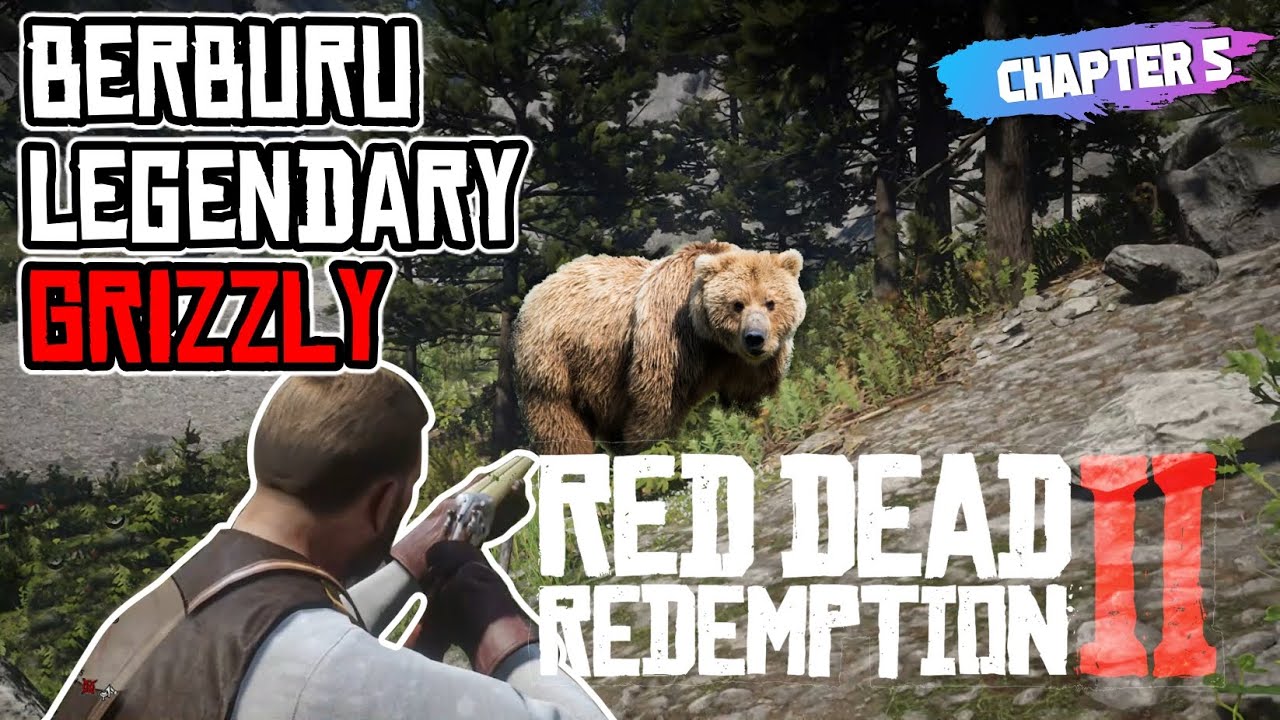 RED DEAD REDEMPTION 2 - BERBURU HEWAN LEGENDARIS GRIZZLY BEAR ...