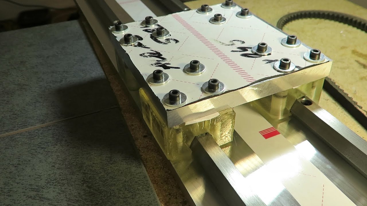 Glass blowing lathe - the bed - YouTube