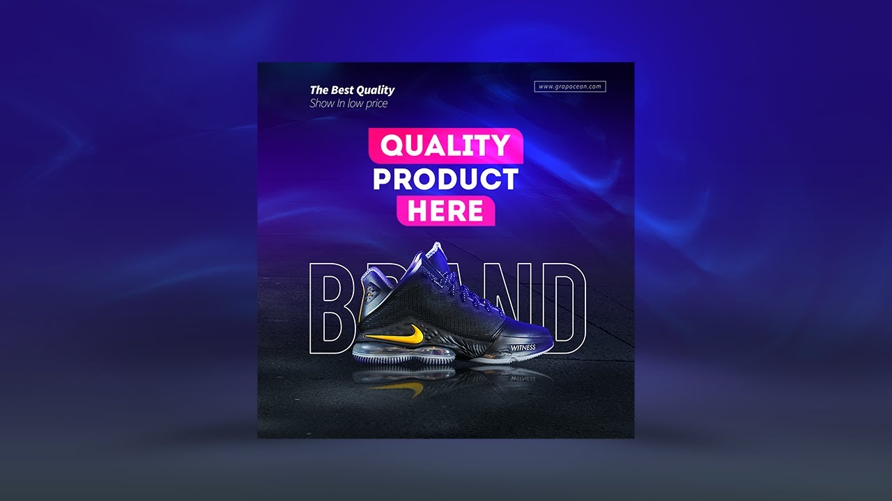 Professional Social Media Post Graphic | Adobe Photoshop Tutorial - YouTube