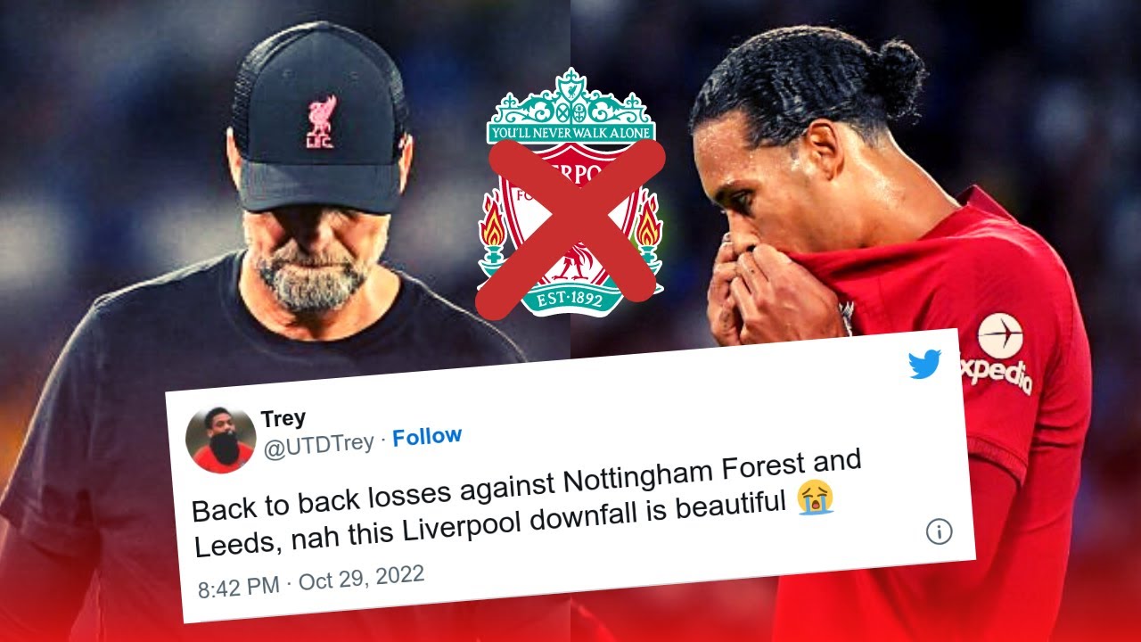 WORLD REACTS TO LIVERPOOL COLLAPSE AFTER LOSS TO LEEDS UNITED - YouTube