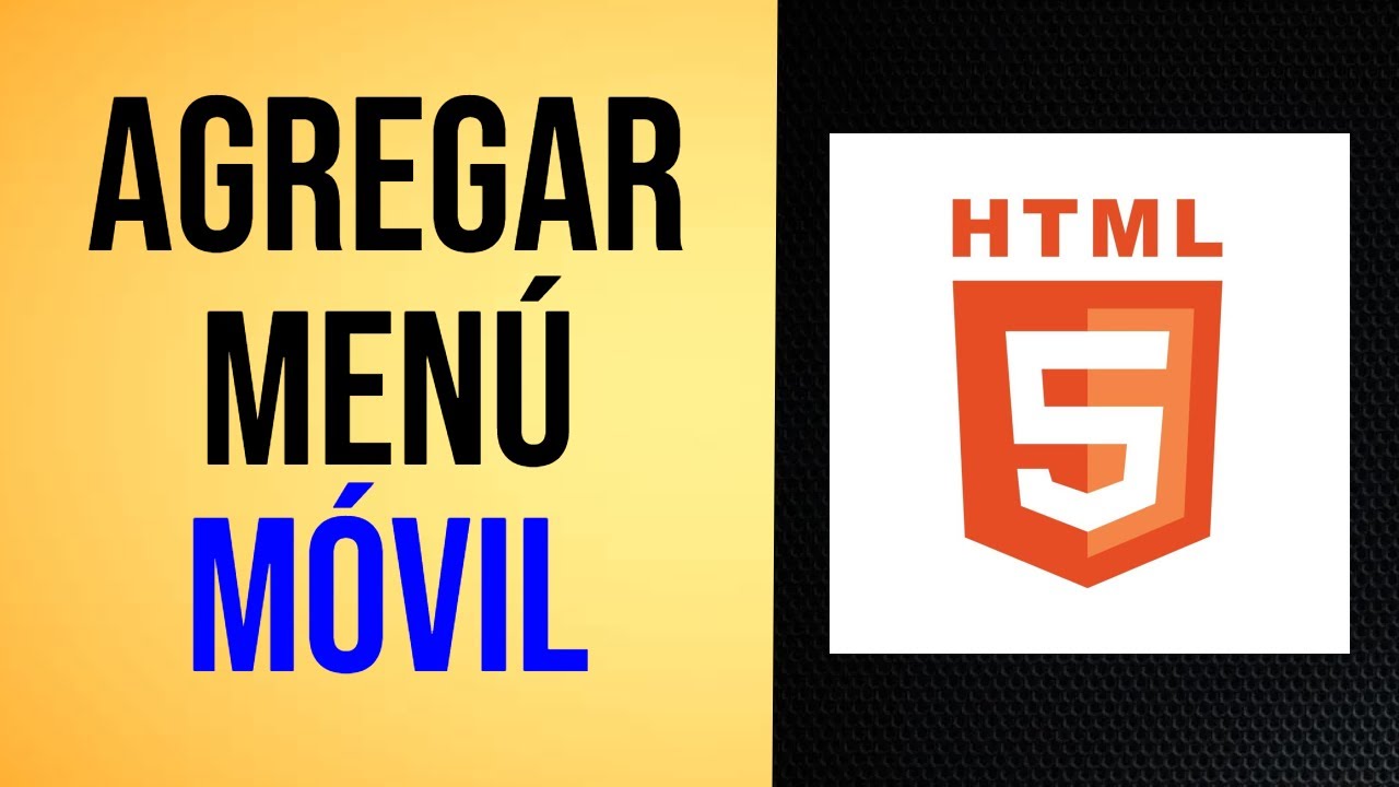 Cómo Agregar un Menú Movible en mi Página HTML y CSS - YouTube