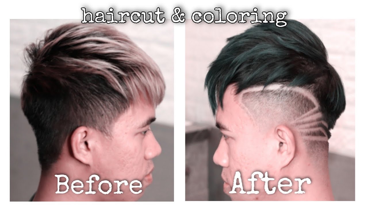 cukuran terkeren dengan warna ijo tosca 🔥 hairstyle FRENCH CROP × TWO ...