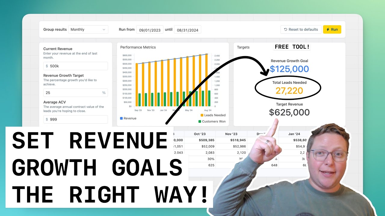 Set revenue growth goals with this FREE calculator! - YouTube
