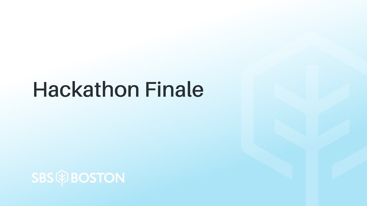 Hackathon Finale - SBS Boston 2023 - YouTube
