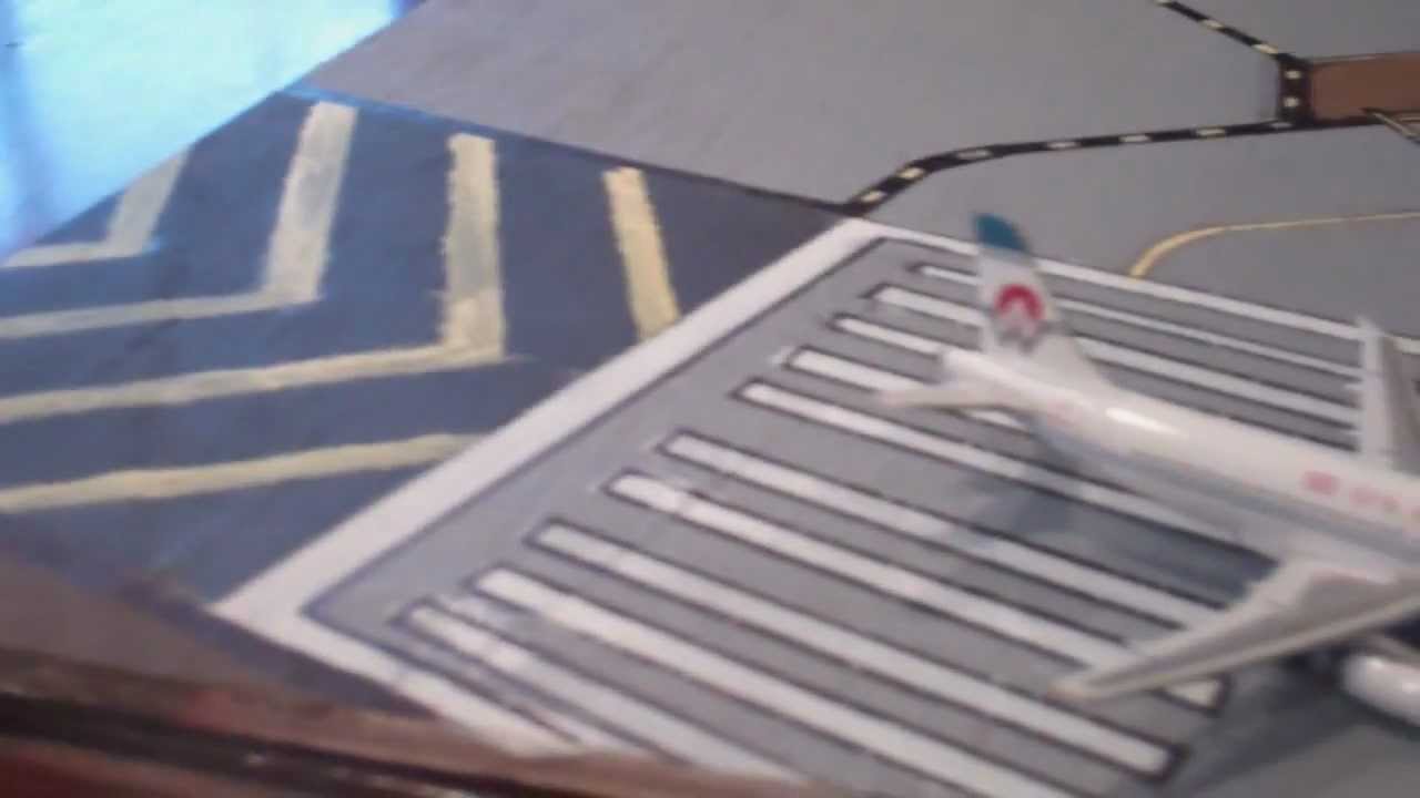 Homemade Model Airport Desert Theme 1:400 - YouTube