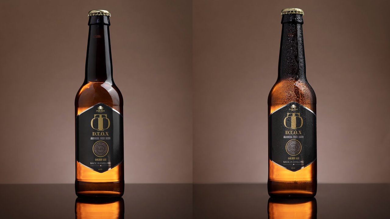 How to photograph a beer bottle using constant lights - YouTube