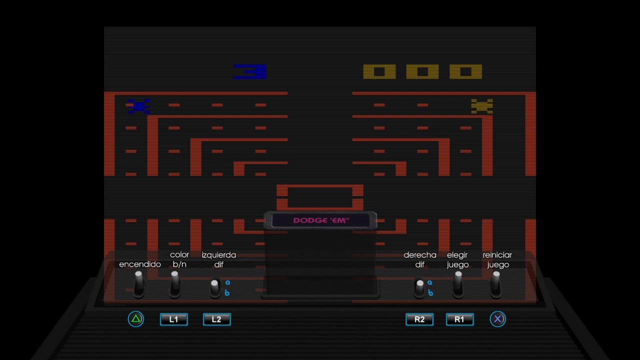 Dodge em - gameplay Atari 2600 - YouTube