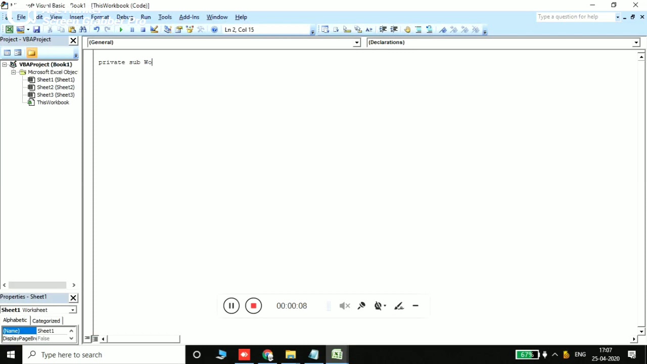VBA / How to make excel full display / Disable tool and command bar by ...
