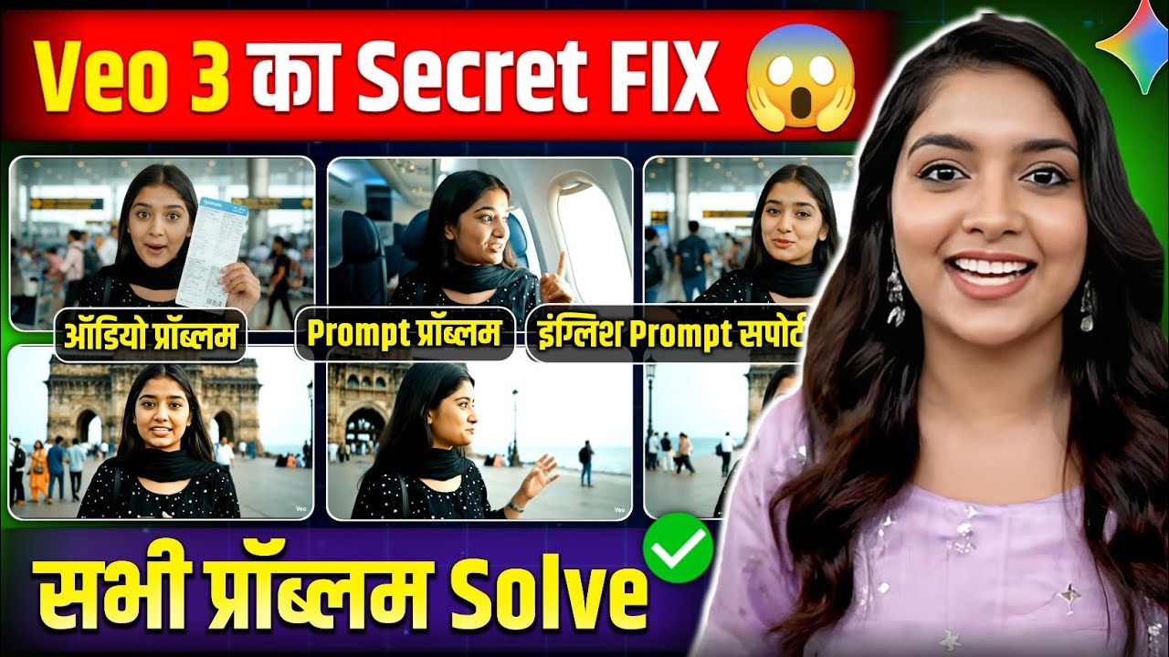 Veo 3 Secrets: कैसे बनाएं Consistent Character Videos | Fix Audio ...