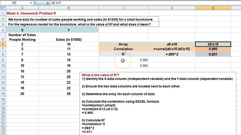 Week 4 MyStatLab Problem 6 - YouTube