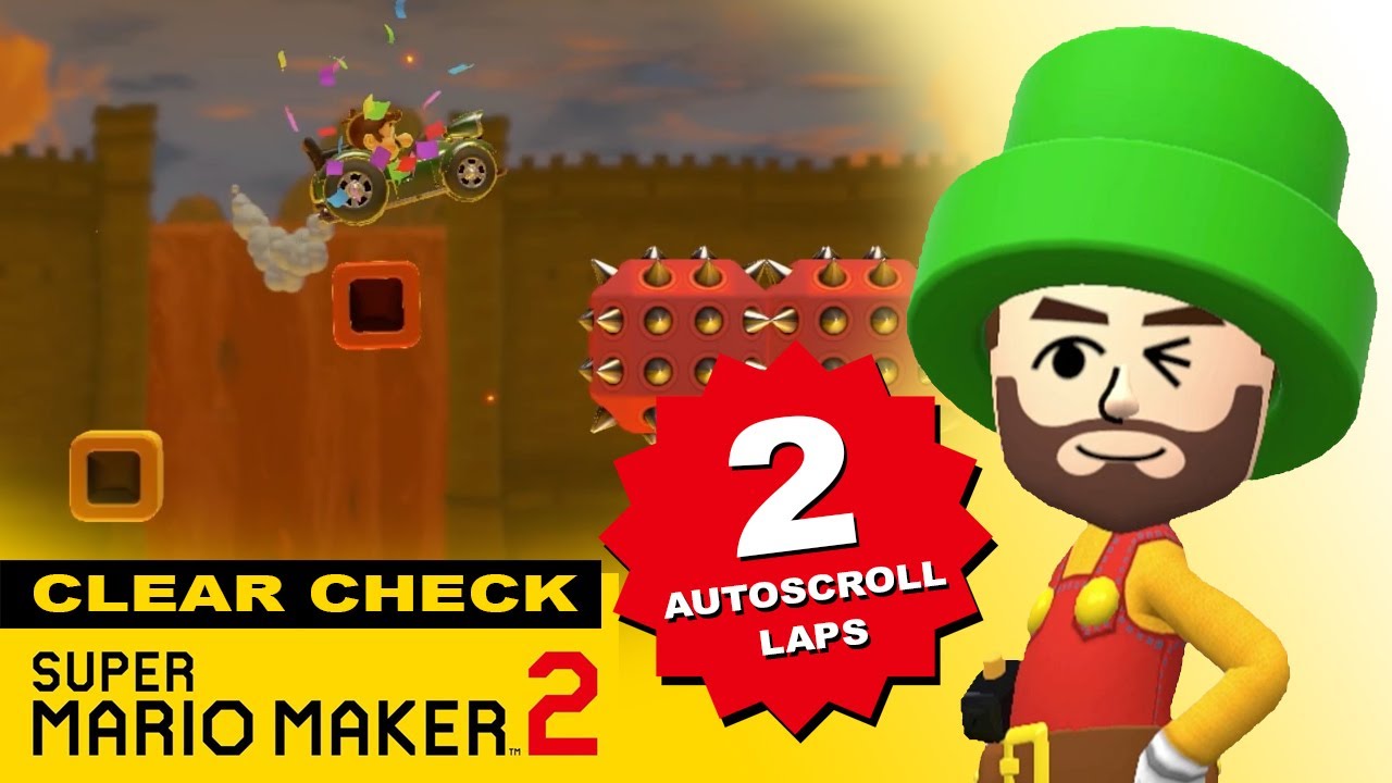 Meowi Car(bage) - Super Mario Maker 2 - Clear check video (Super Expert ...