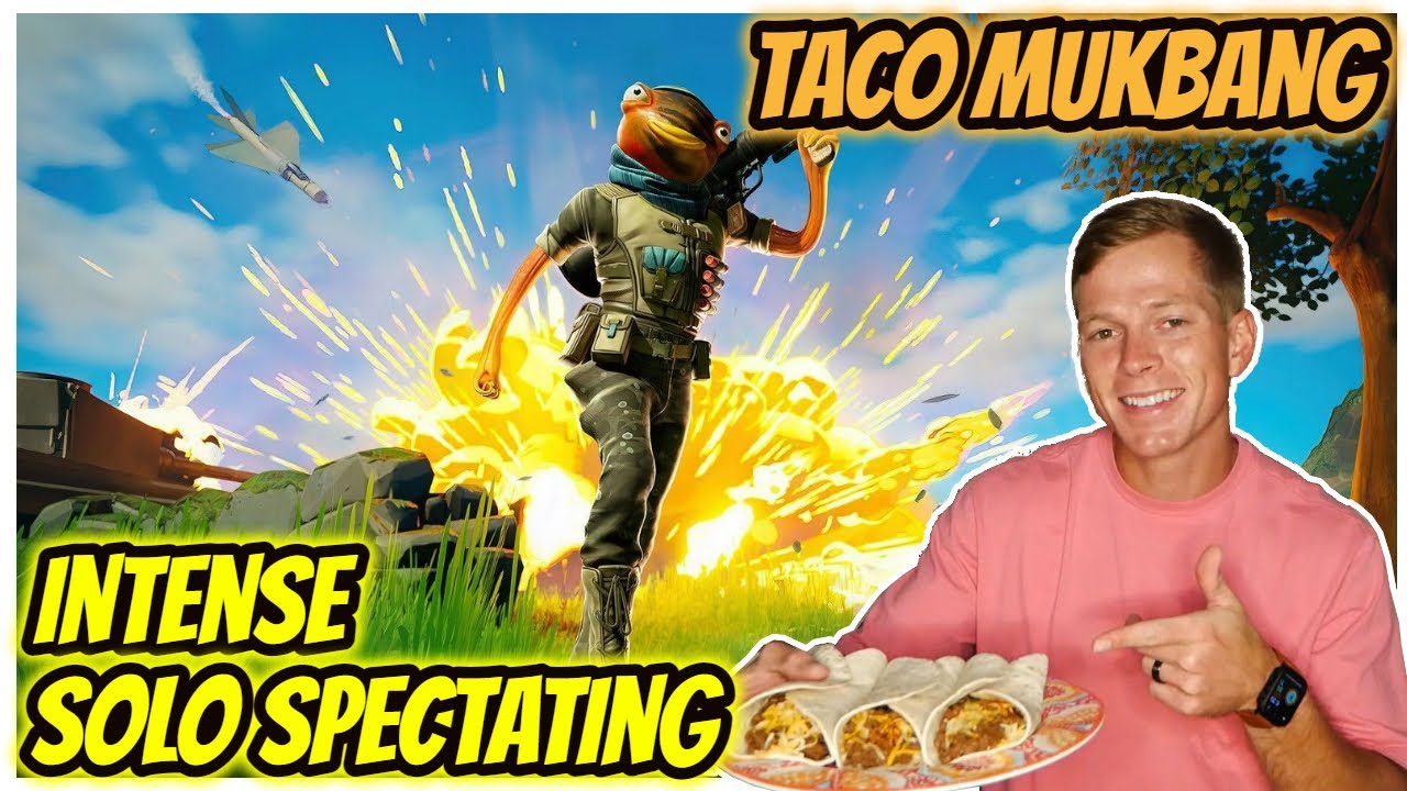 Fortnite ASMR | Intense Solo Spectating - Taco Mukbang - YouTube