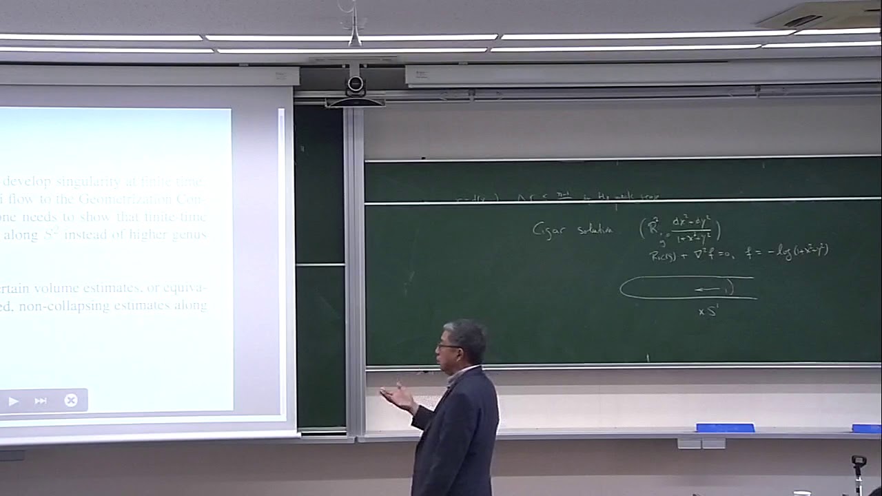 Kyoto Univ. "Relative volume comparison along Ricci flow" Gang Tian ...