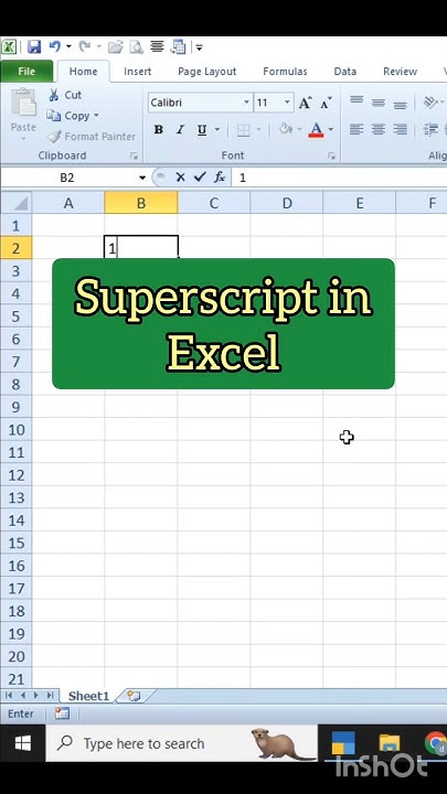 How to use Superscript in Excel tips and tricks #excel #exceltutorial #exceltips #shorts - YouTube