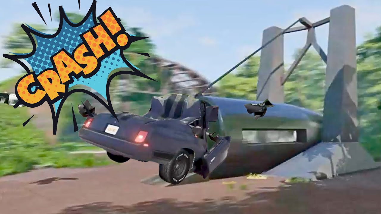 Launching Cars into Destructive Carnage: Car Simulation Game 9 - YouTube