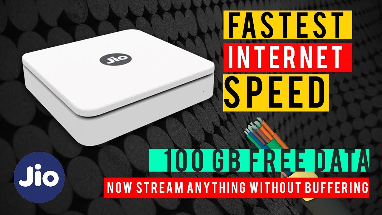 Jio Giga fiber - fastest speed Internet ever - BSNL/Airtel competitors ...