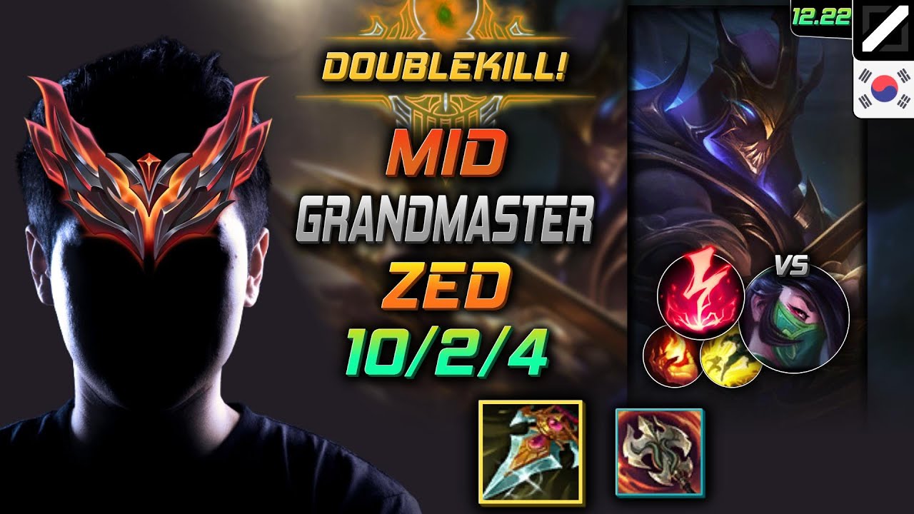 GrandMaster Mid Zed Build Prowler's Claw Electrocute - Zed Mid vs Akali ...